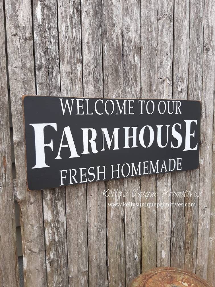Welcome to Our Farmhouse Sign Home Decor Farmhouse Wall Decor | Etsy