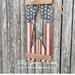 Primitive American Flag Wooden Shutter Americana Star Door Hanger - Etsy