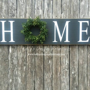 Horizontal Home Sign Welcome Sign Home Decor Wall Decor Country Decor ...