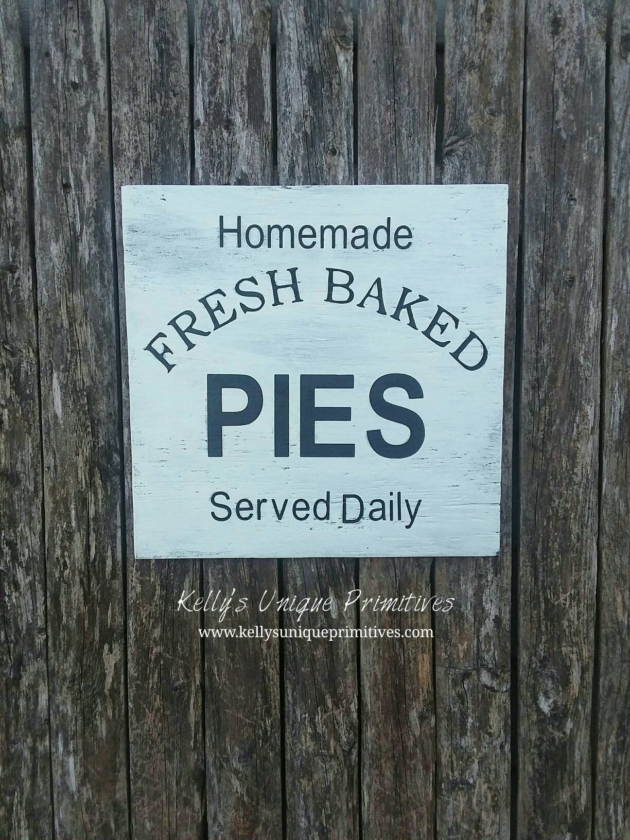 Fresh Baked Pies Farmhouse Sign Wooden Country Sign Home Decor | Etsy