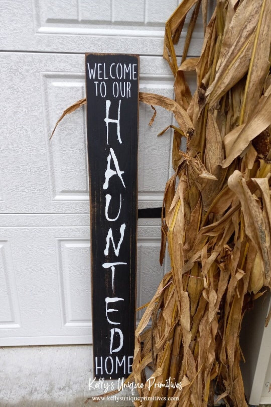 Welcome to Our Haunted Home Front Porch Door Signs Halloween Decor - Etsy