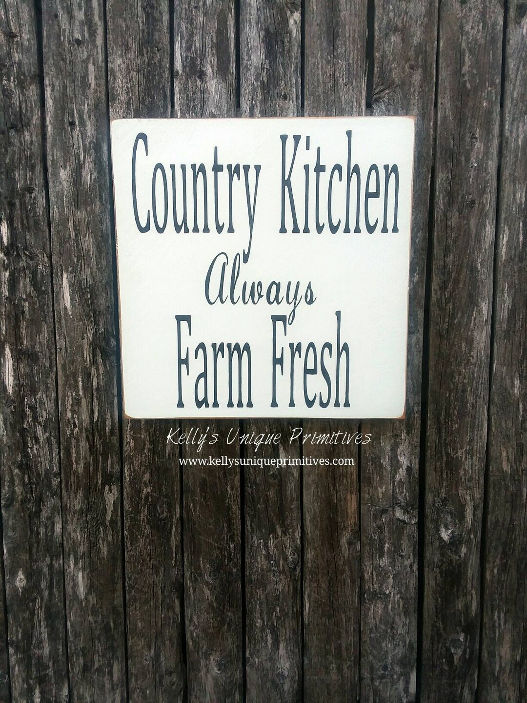 Country Kitchen Always Farm Fresh Farmhouse Sign Country Sign Wall ...