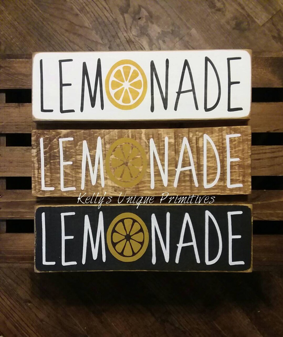 Lemonade Sign Lemon Sign Lemon Decor Shelf Sitter Signs Farmhouse Decor ...