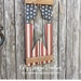Primitive American Flag Wooden Shutter Americana Star Door Hanger - Etsy