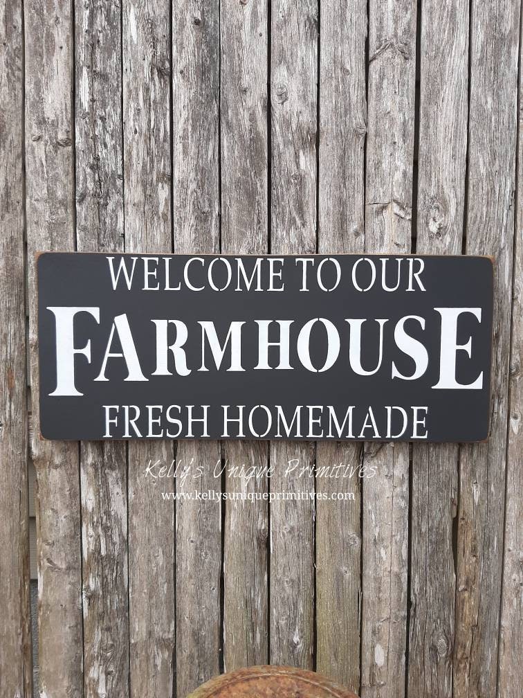 Welcome to Our Farmhouse Sign Home Decor Farmhouse Wall Decor | Etsy