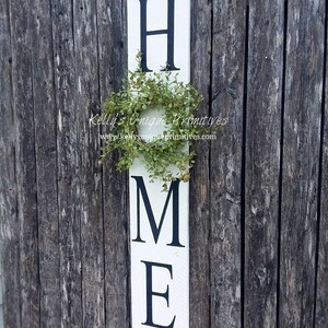 Vertical Home Sign Welcome Sign Home Decor Wall Decor Country Decor ...