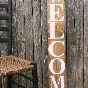 Vertical Welcome Sign Front Door Signs Country Decor - Etsy