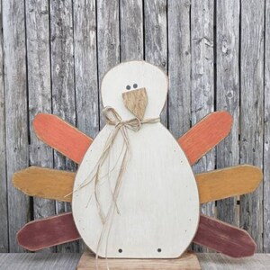 Primitive Wooden Turkey Fall Decor - Etsy