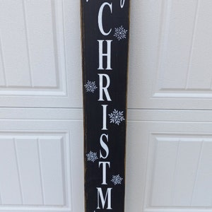 Vertical Christmas Signs Merry Christmas Let It Snow Happy Holidays ...