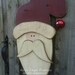 Primitive Santa Head Santa Door Hanger Christmas Decor Holiday Decor ...