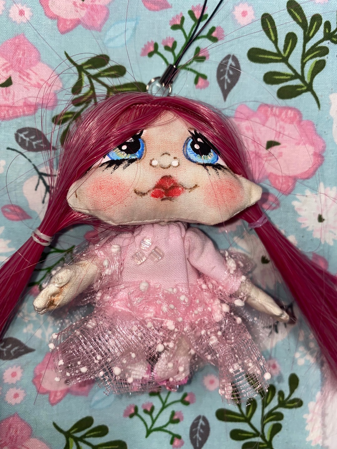 Keychain Doll Pink Hair - Etsy