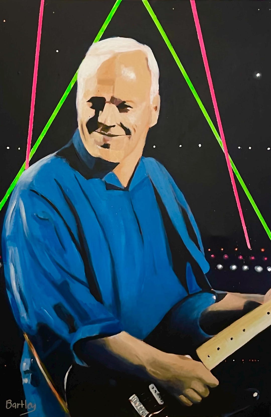 David Gilmour Painting - Etsy