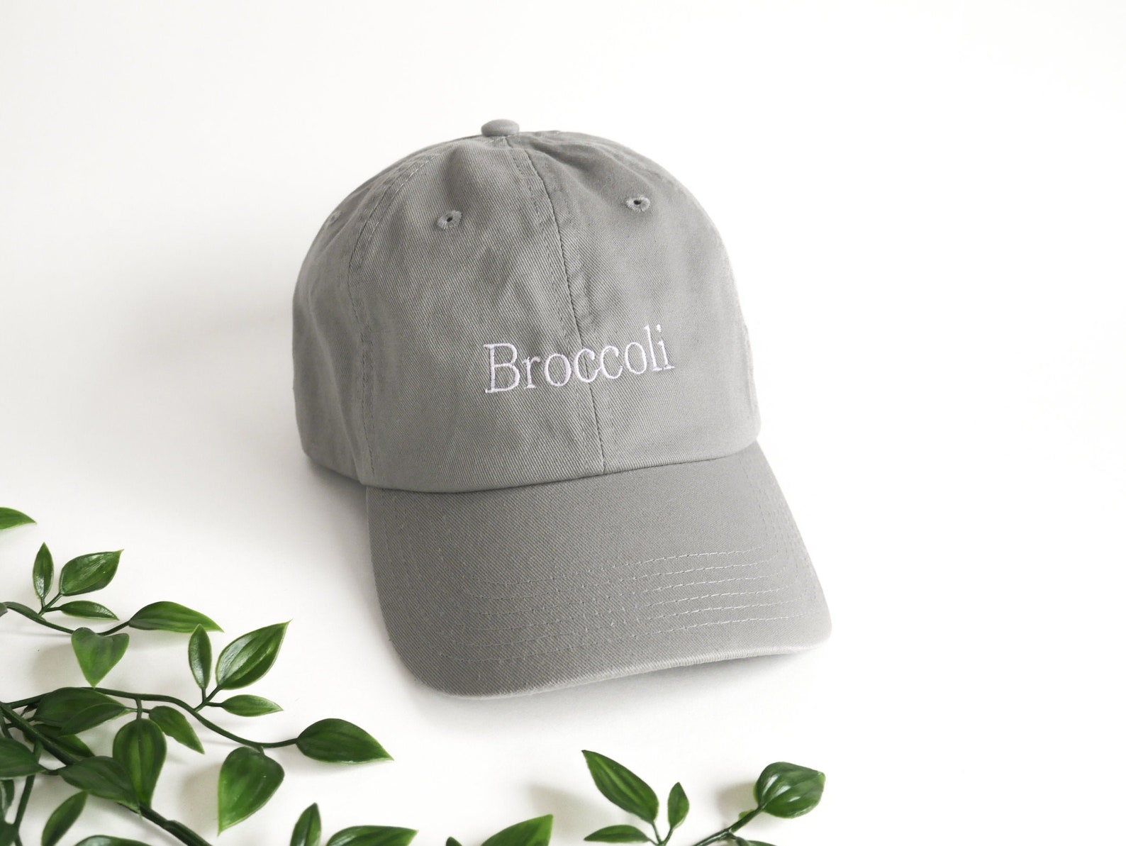 Broccoli Hat Vegan Dad Hat Embroidered Vegetable Hat | Etsy