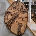 Hand Burned Art, Giraffe Wall Art, Pyrography Design, Etched Wood Art ...