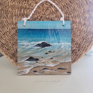 Painted Ocean Art Slate Art Slate Painting Stone Artwork - Etsy