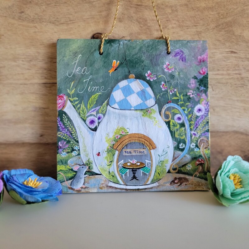 Painted Teapots - Etsy