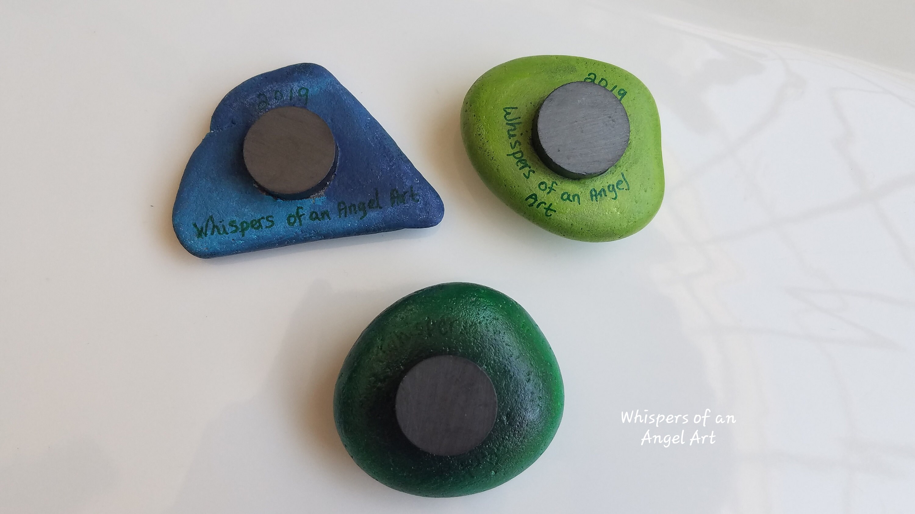 Refrigerator Magnets Painted Stones Irish Magnets St.pattys | Etsy