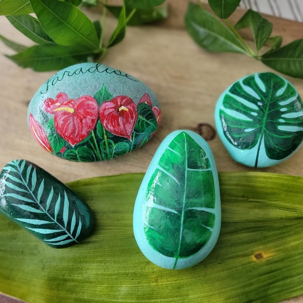 Painted Garden Rocks - Etsy