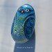 Painted Bird Rock, Hand Painted Stone, Blue Bird Stone, Art on Stone ...