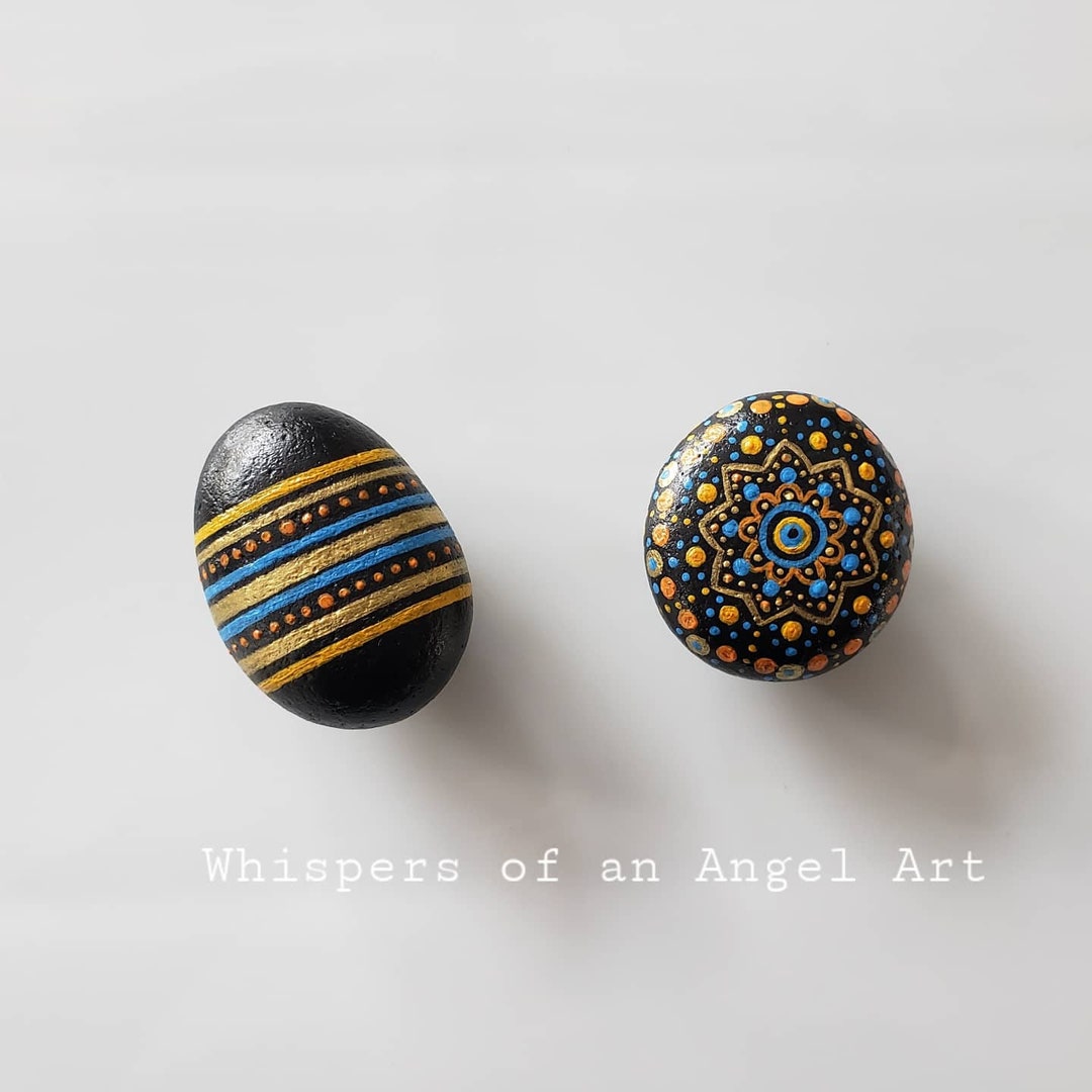 Refrigerator Magnets, Painted Rocks, Painted Fridge Magnets, Stone Art ...
