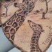 Hand Burned Art, Giraffe Wall Art, Pyrography Design, Etched Wood Art ...