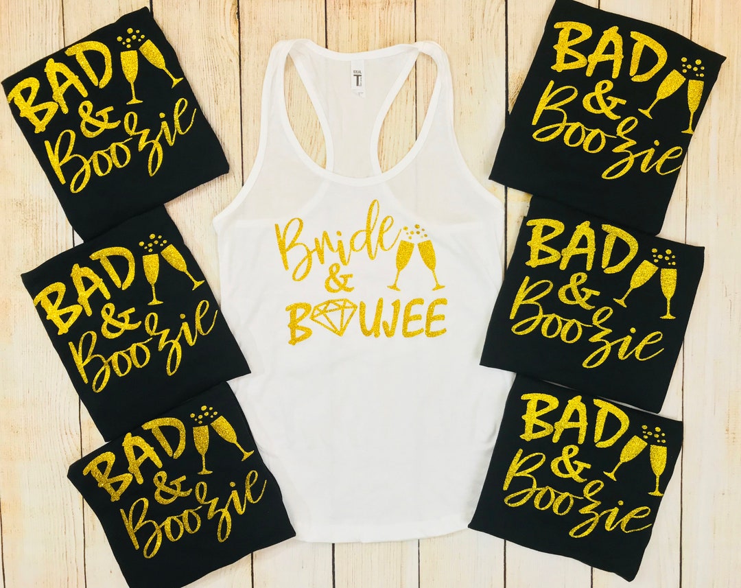 Bride and Boujee Shirts, Bad and Boozie Bachelorette Party Shirts ...