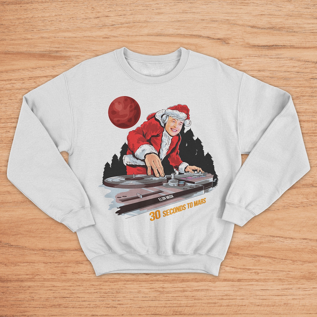 Elon Musk Christmas Sweatshirt, Merry Christmusk Sweater, Funny Elon ...