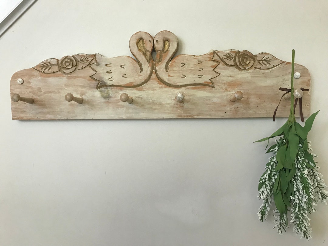 Perchero Sunset y Cisnes y rosas, plano sencillo de carpintería y ...