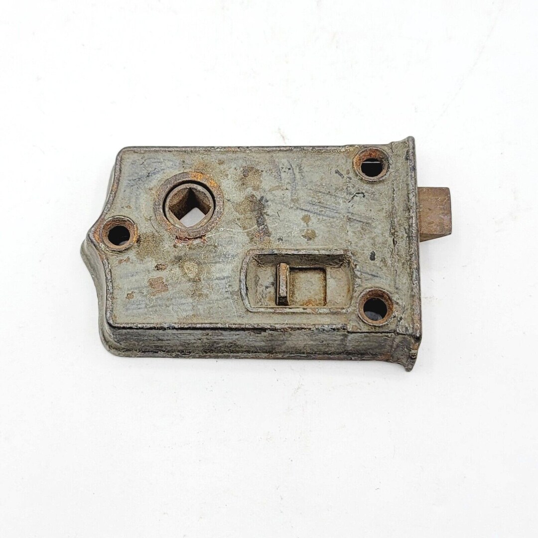 Antique Cast Iron Surface Mount Rim Lock Only No Keeper H166 - Etsy