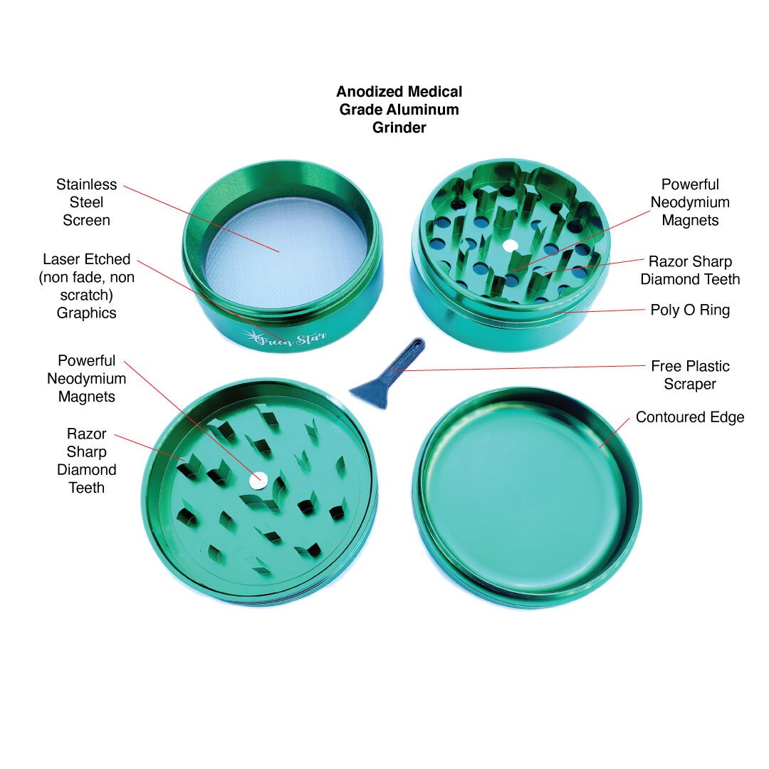 Tobacciana Art & Collectibles Light Sea Green And Gold Sharp Tooth ...