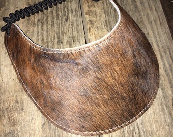 Leather visor | Etsy