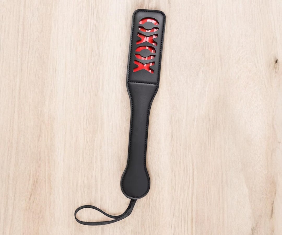 BDSM Leather Spanking Paddle Slapper, Spanking Strap Leather, Genuine ...