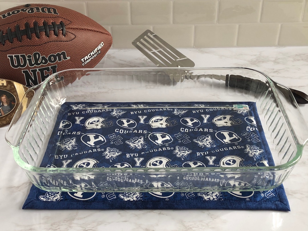 Large 9 X 13 Sports BYU Retro Cosmo Logo Football - Etsy