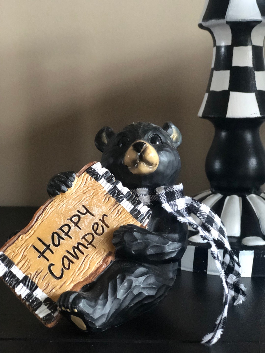 Happy Camper 4 Resin Bear - Etsy