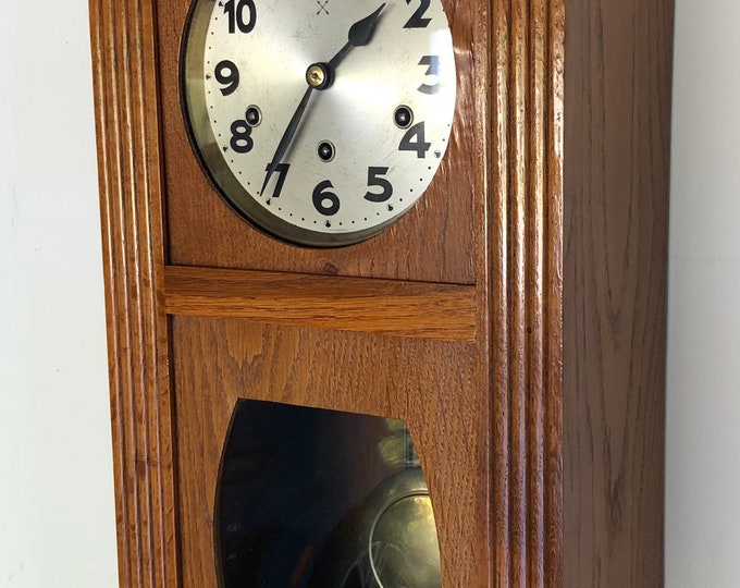 1920s Antique German Hamburg American Wall Clock Working Correctly in ...