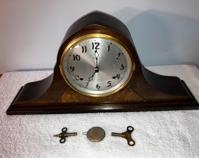 1920’s Antique Gilbert Mantel Shelf Clock Working Correctly With Chimes ...