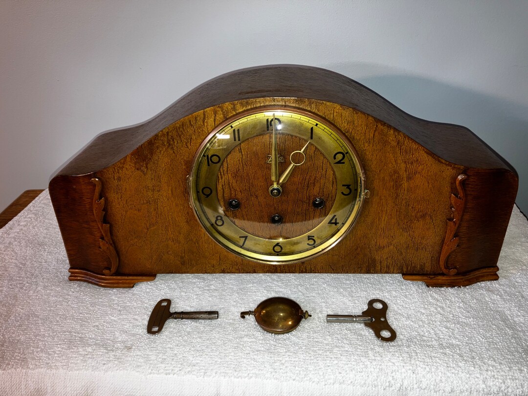 1950’s German Juba Schatz Mantle Shelf Clock Working Correctly With ...