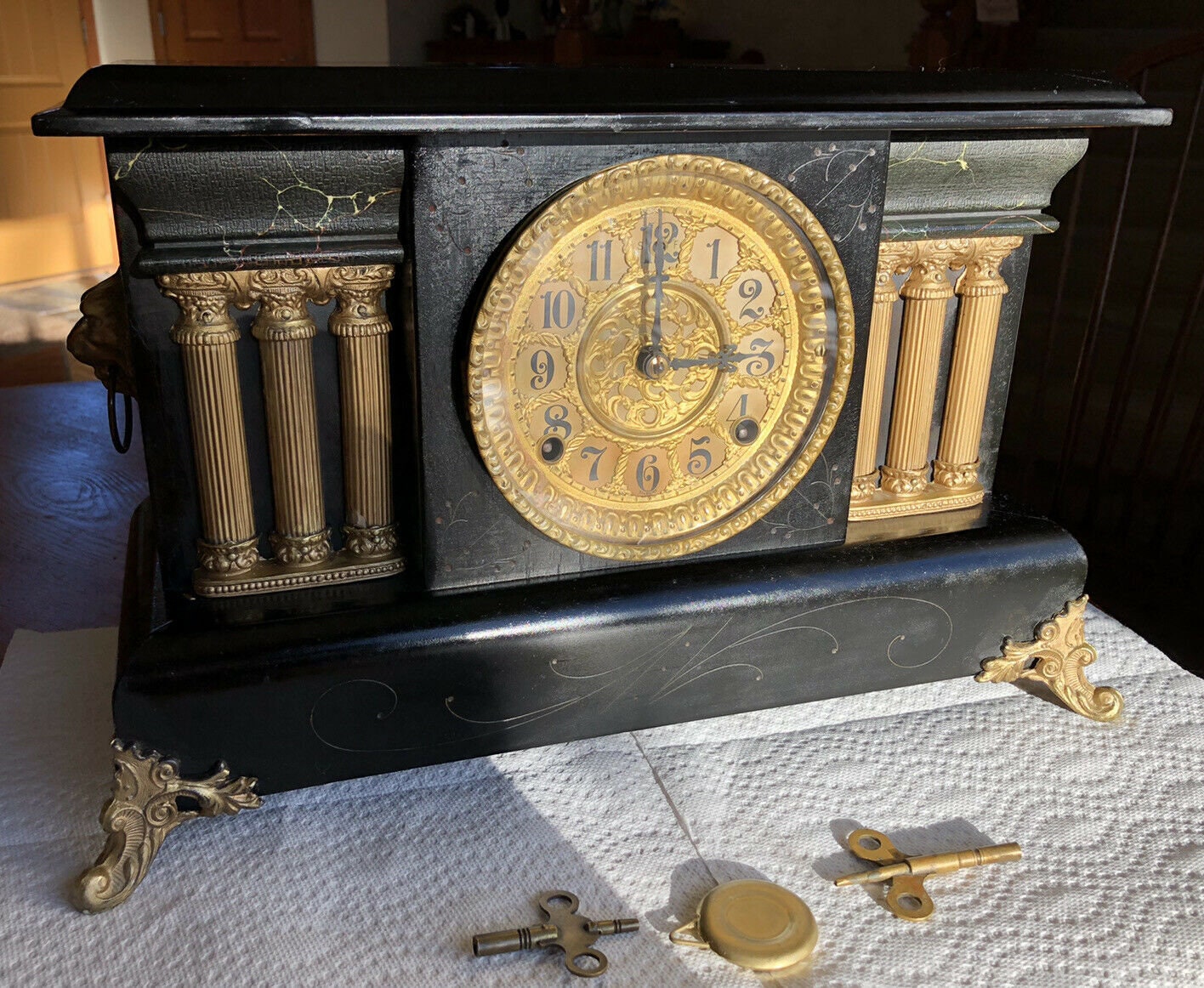 Home & Living Home Décor RESTORED !! Antique Working RARE 1910 GILBERT ...