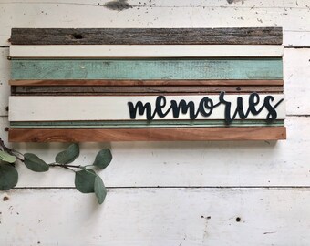 Memories sign | Etsy