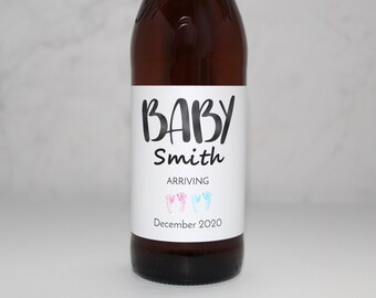 Baby is Brewing Beer Labels Custom Pregnancy Announcement | Etsy