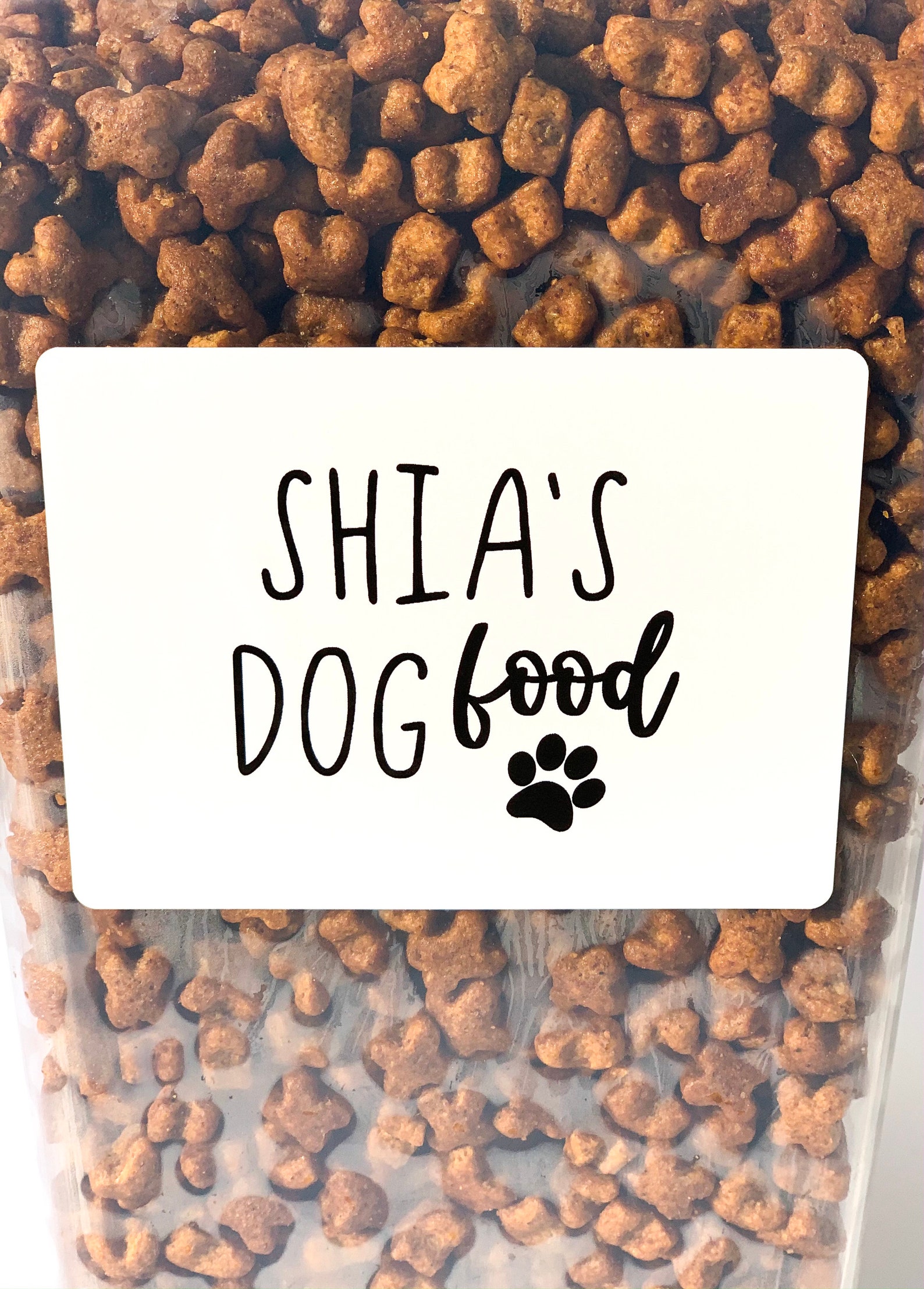 Dog Food Label Pet Food Container Label Custom Dog Food Label ...