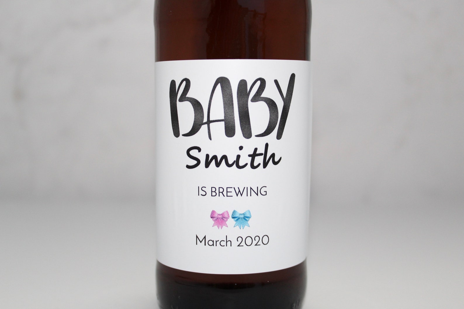 Baby is Brewing Beer Labels Custom Pregnancy Announcement | Etsy