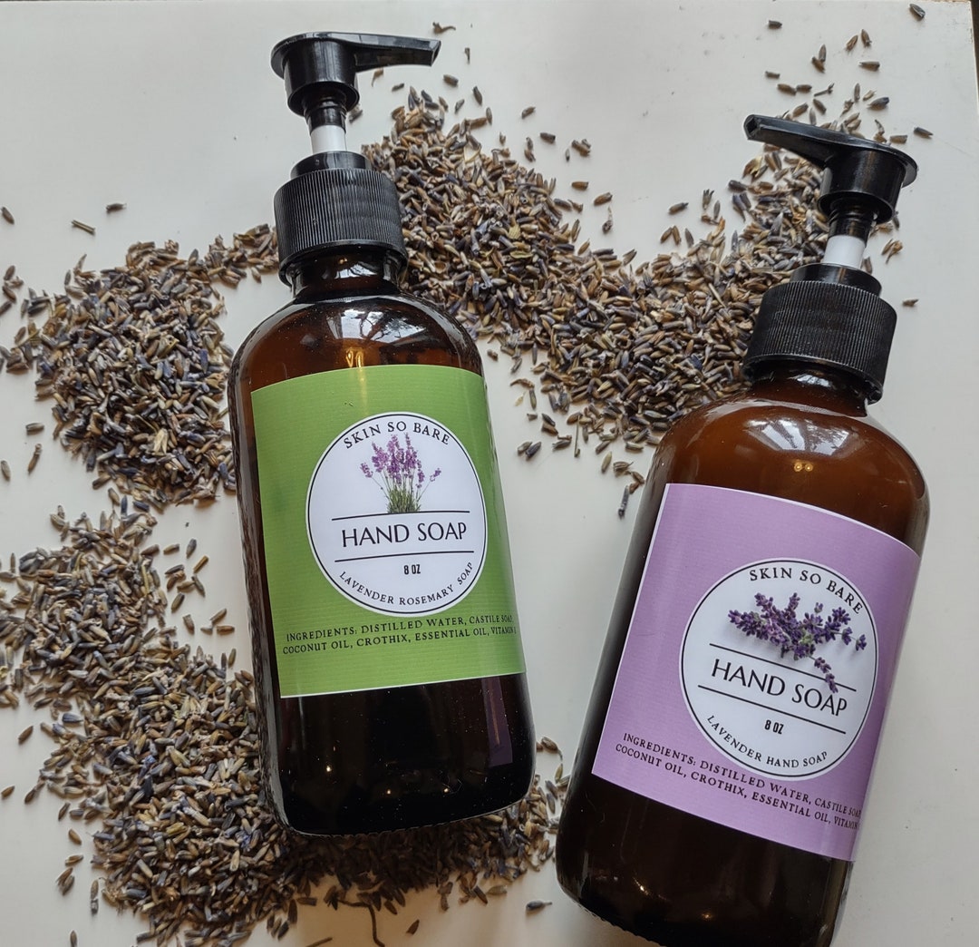 Liquid Hand Soap-lavender Hand Soap-thick Soap-creamy Soap - Etsy