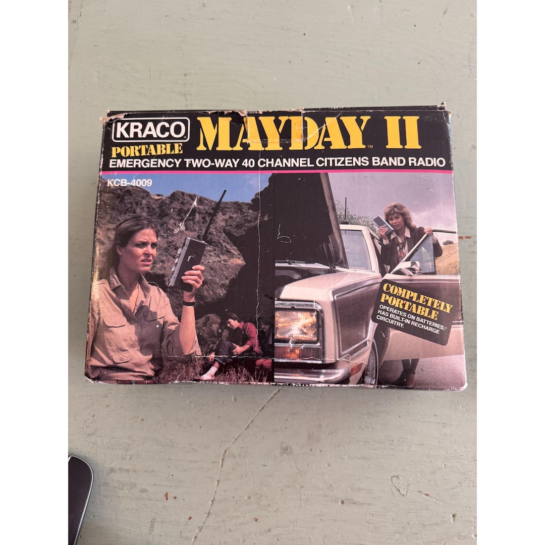 NWB Kraco Mayday II Portable Emergency Two Way 40 Channel Radio 1980s ...