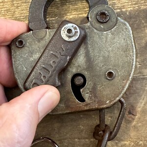 Antique Grand Trunk Western Railroad Padlock and Key, Antique Lock ...