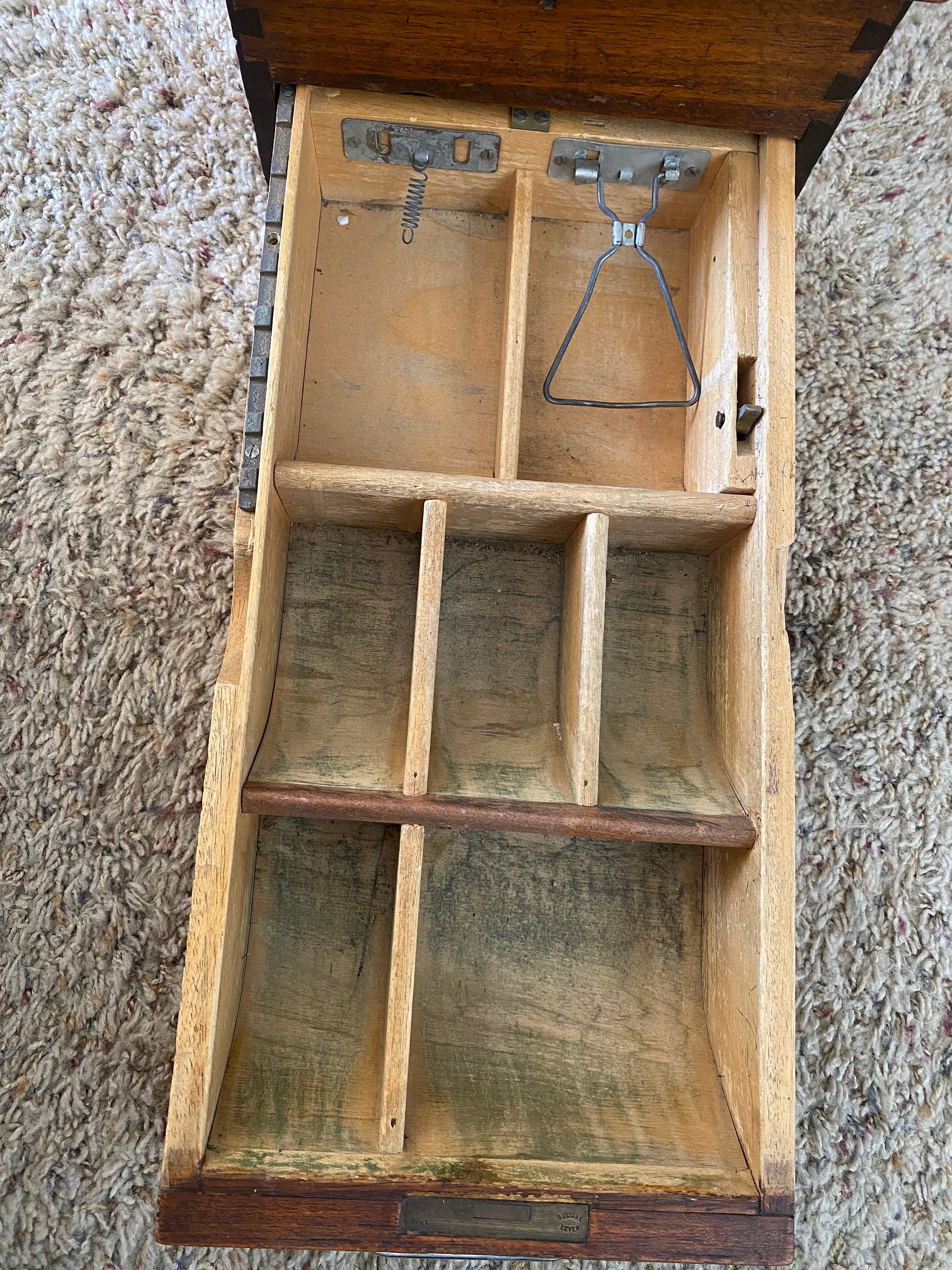 Vintage Antique Wooden British English Cash Register Till - Etsy