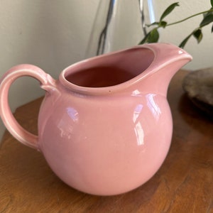 Vintage Pink Pitcher by Luray Pottery, Vintage Pottery, Pink Pitcher ...
