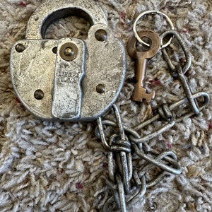 Vintage Railroad Padlock, Railroad Lock, Railroad Padlock, Antique Lock ...
