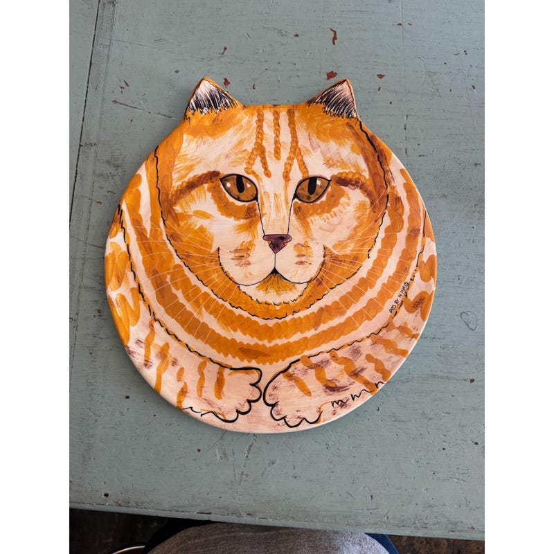 Cat Decorative Plate - Etsy