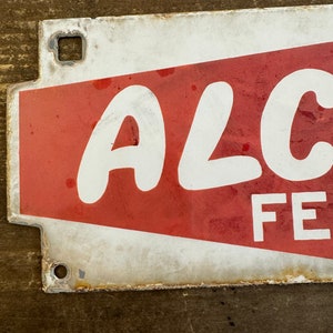 Vintage Alcorn Fence Porcelain Sign, Porcelain Sign, Alcorn Fence Sign ...